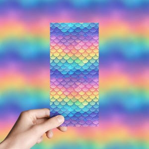 Rainbow Scales Seamless Pattern Scales Printable Paper Scales Pattern ...