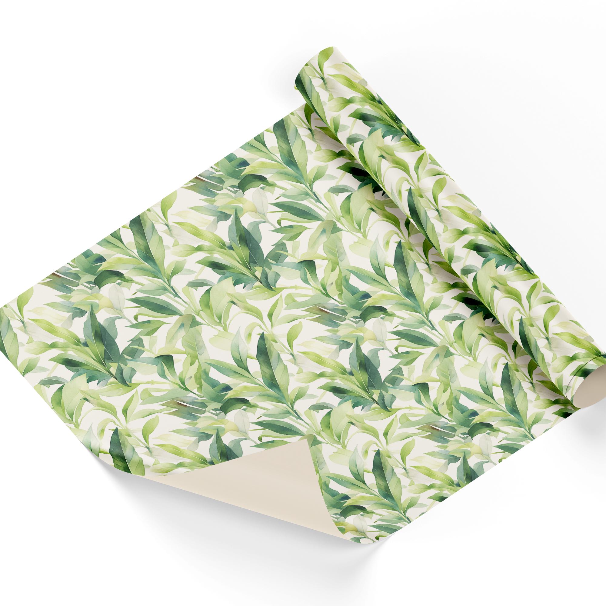 Houseplant Leaves Digital Paper Houseplants Background Leafy Seamless ...