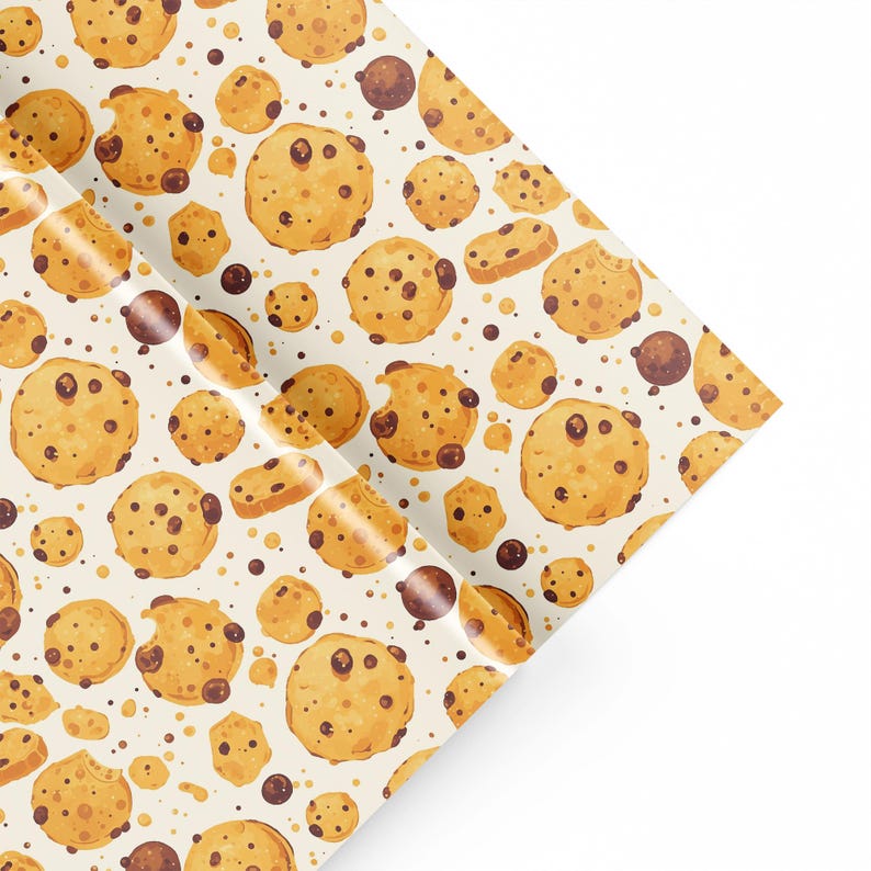 Cookie Digital Paper Cookie Printable Paper Baking Pattern Cookie ...