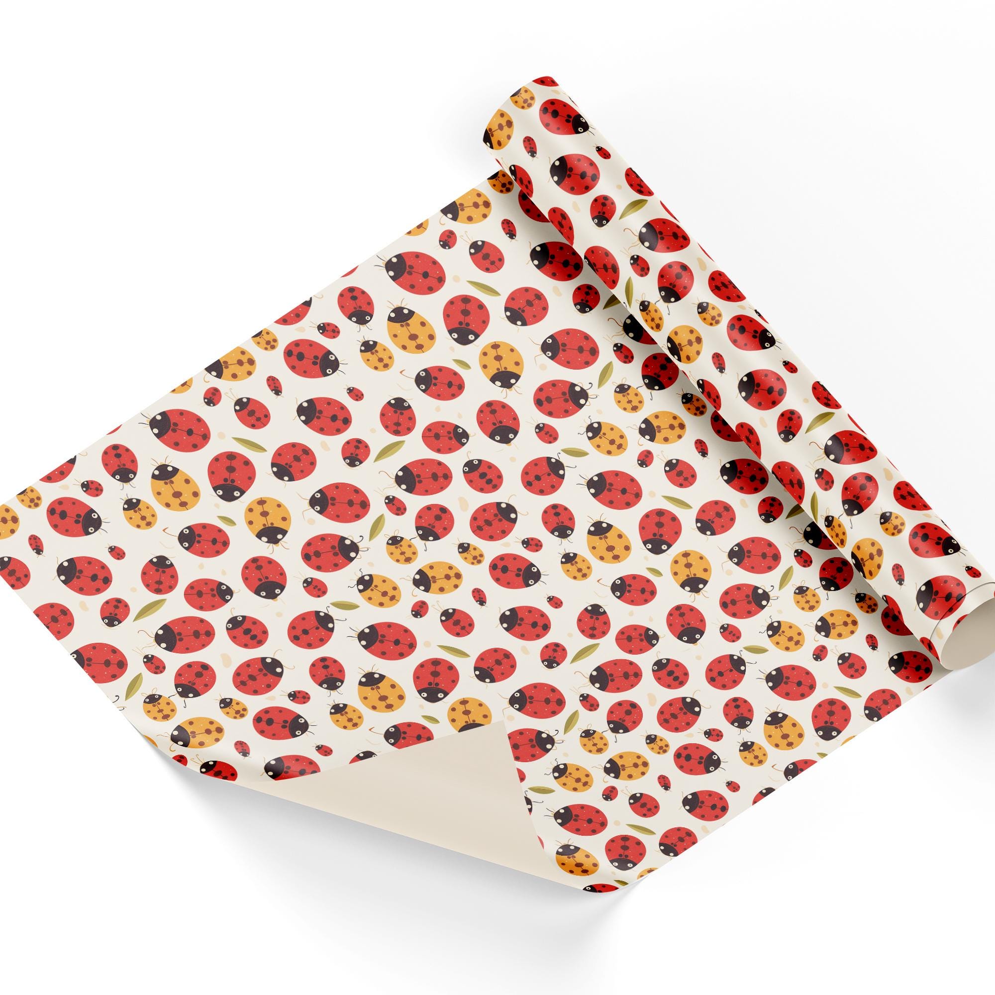 Ladybug Digital Paper Ladybird Seamless Pattern Ladybug Printable Paper ...