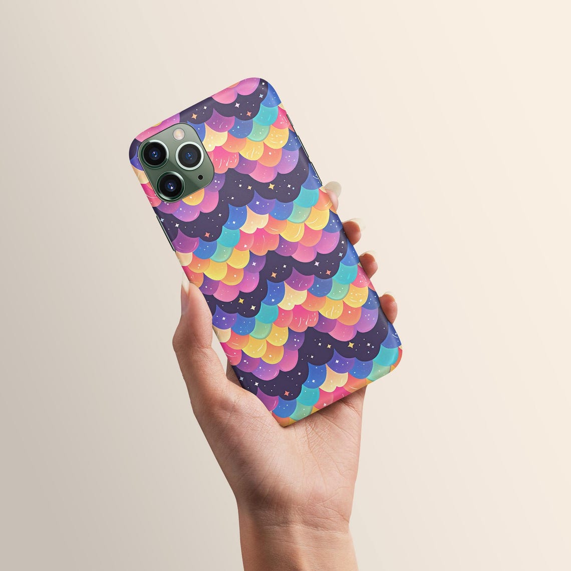 Rainbow Scales Seamless Pattern Scales Printable Paper Scales Pattern ...