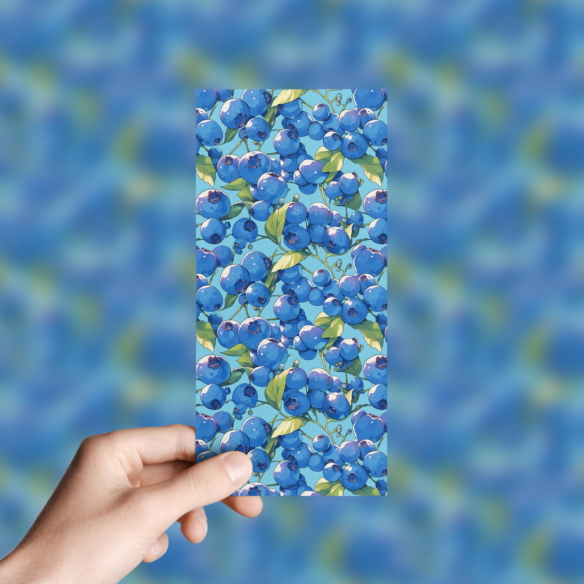 Blueberry Digital Paper Blueberry Seamless Pattern Blueberry Printable ...