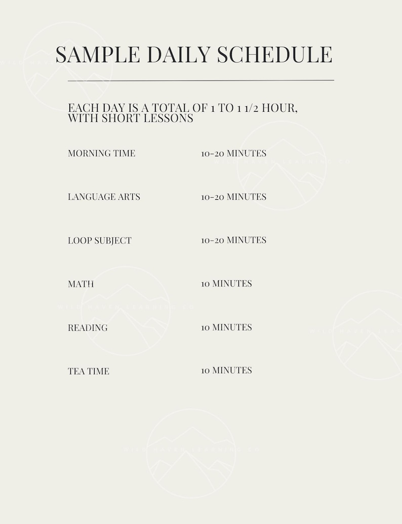 Charlotte Mason Inspired Kindergarten Curriculum | Homeschool ...