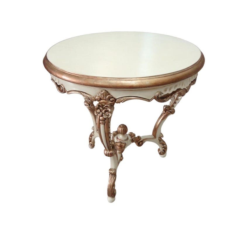 Classic Handmade Small Round Table - Etsy