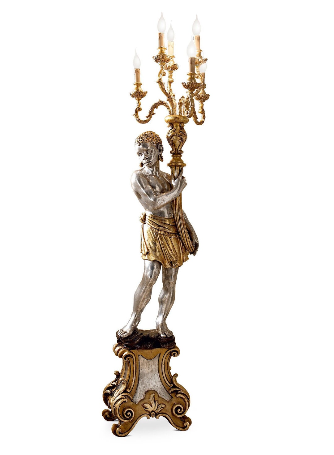 Classic Carved Handmade Statue Floor Lamp - Etsy