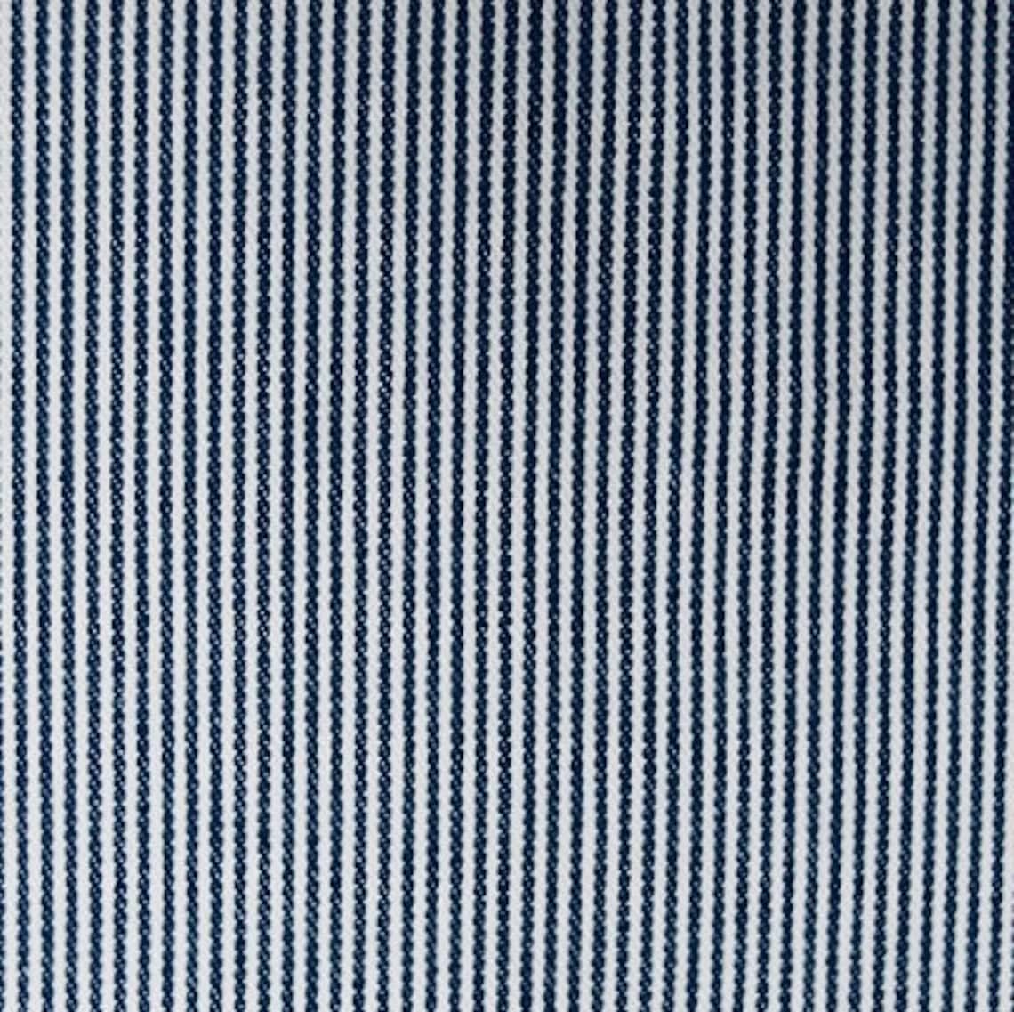 Hickory Stripe Denim Fabric Cotton Blue White Stripes Medium | Etsy