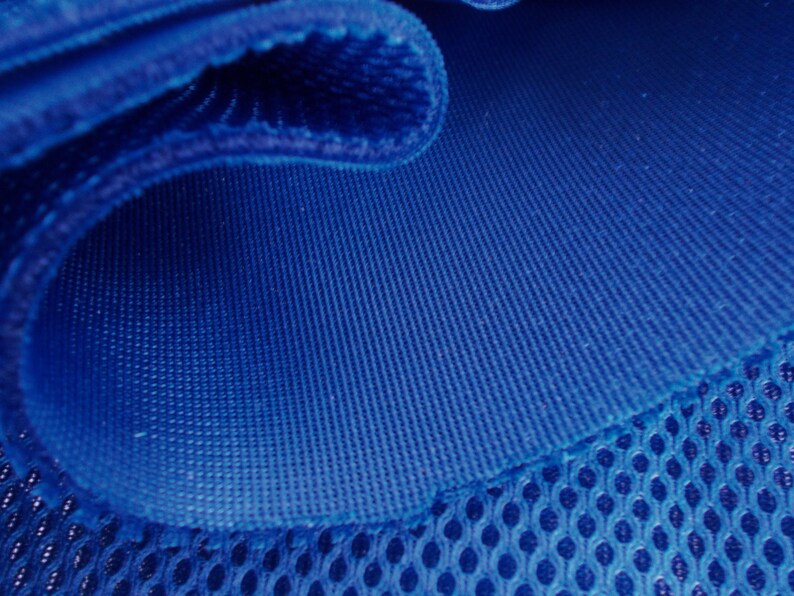 Padded Mesh Fabric Royal Blue Auto Upholstery Bags Shoes | Etsy