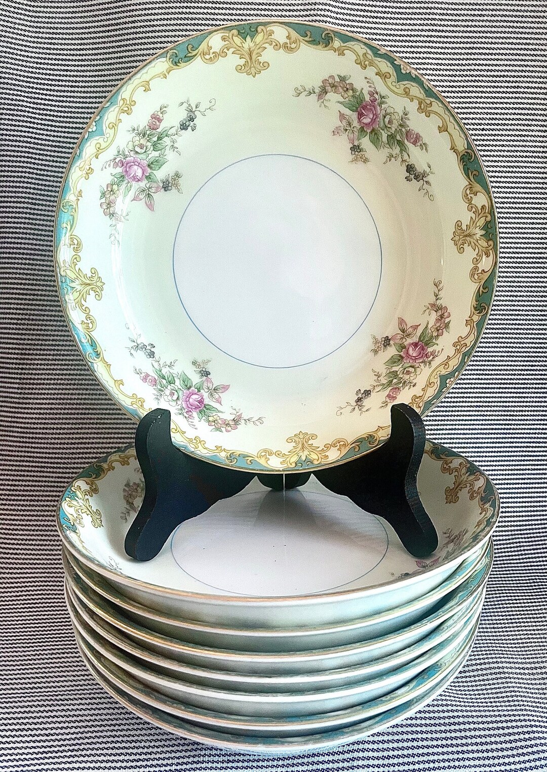 Noritake China RARE Set of 8 Luray Bowls for Soup Salad Pasta Dessert ...