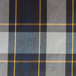 Navy Blue Gray Gold Black Plaid Fabric Apparel Home Decorating Quilt ...