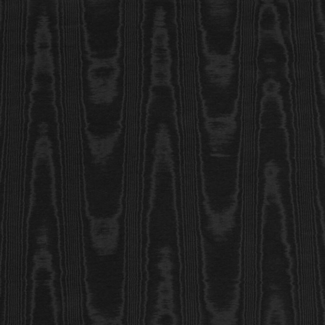 Black Moire Fabric Cotton Blend Home Decor Drapery Heavy Lining Fiber ...