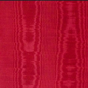Red Moire Fabric Cotton Blend Taffeta Home Decor Drapery Heavy Lining ...