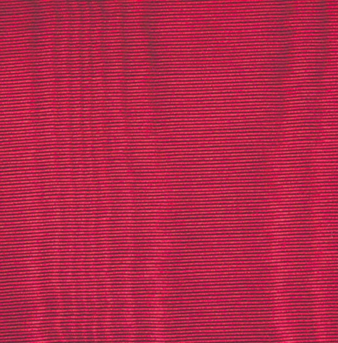 Red Moire Fabric Cotton Blend Taffeta Home Decor Drapery Heavy Lining ...