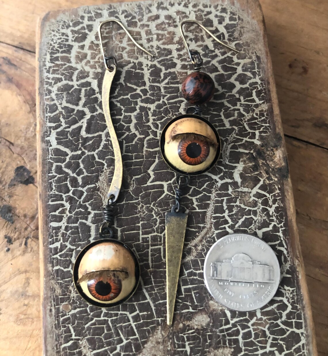 Doll Eyeball Antique Gold Plated Fish Hook , Shopbobbi , Bobbi ...