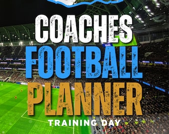 PRINTABLE DOWNLOADABLE Coaches Football Planner Training Session ...