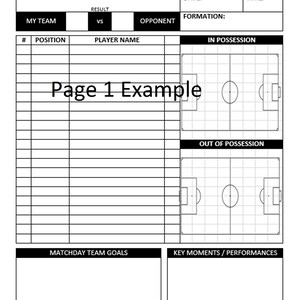 A4 Hardback Book Coaches Football Planner Sports Planner Fixtures ...
