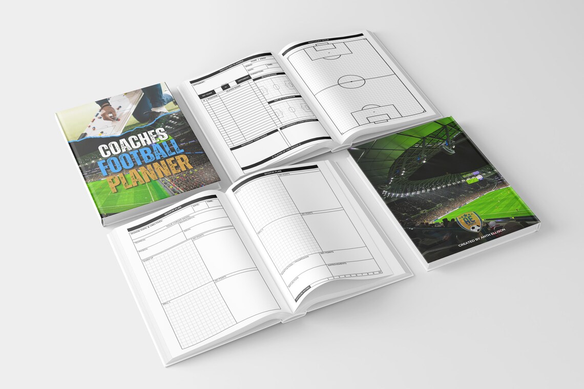 A4 Hardback Book Coaches Football Planner Sports Planner Fixtures ...