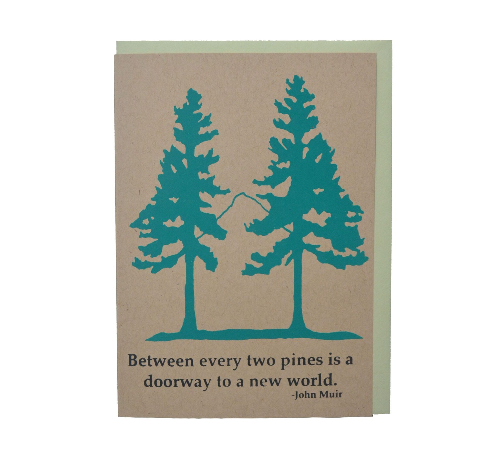 Two Pines John Muir Quote Wedding Blank Card Recycled Paper Compostable ...