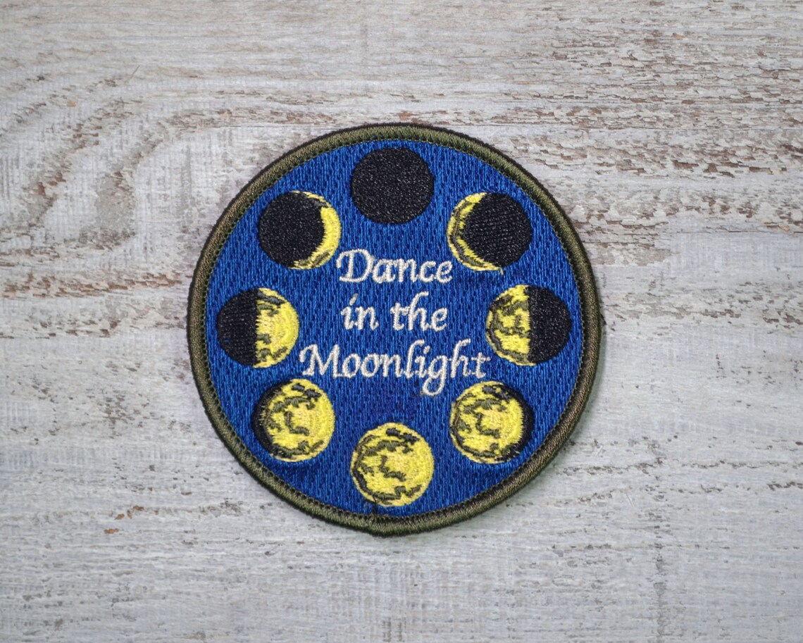 Embroidered Patch, Moon Patch, Iron on Patch, Sew on Patch, Circle ...