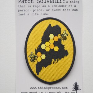 Bee Patch, Nature Patch, Wilderness Patch, Backpack Patch, Embroidered ...