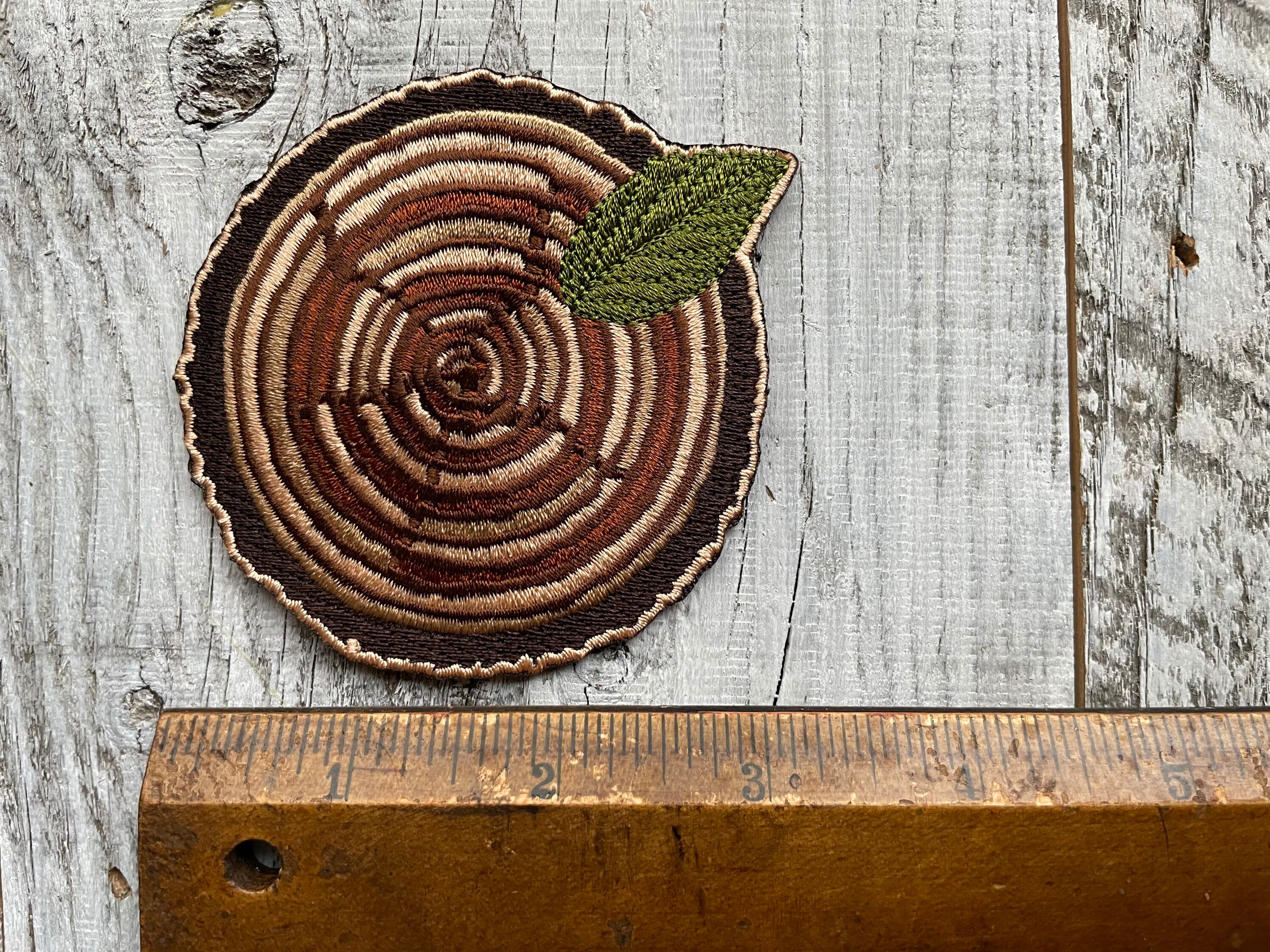 Stump Tree Wood Nature Patch Outdoor Patch Hiking Patch | Etsy