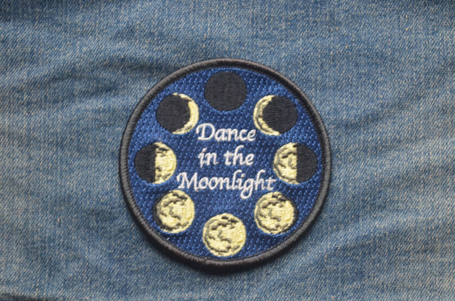 Embroidered Patch, Moon Patch, Iron on Patch, Sew on Patch, Circle ...