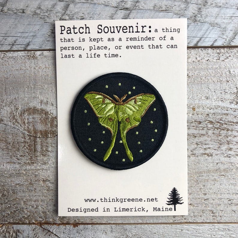 Luna Moth Patch Nature Patch Explore Patch Backpack Patch - Etsy UK