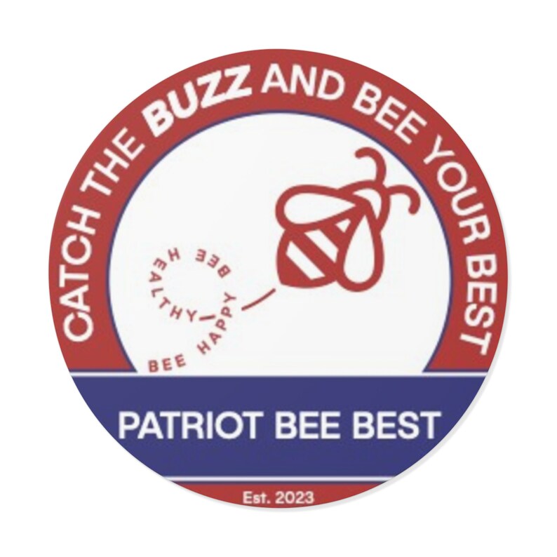 Patriot Bee Best Logo Vinyl Sticker - Etsy