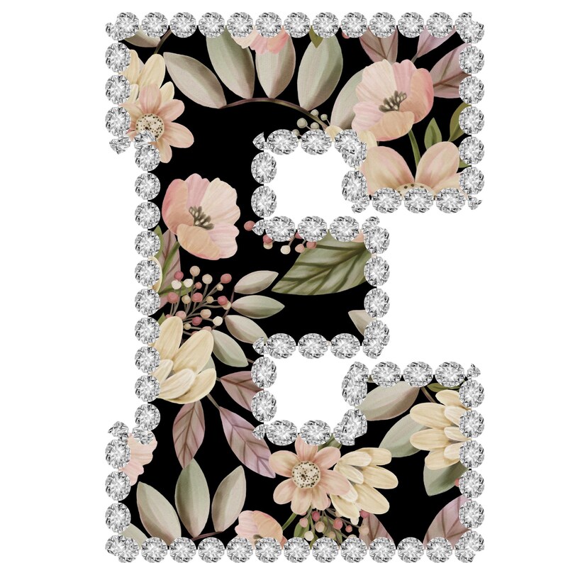 Modèle Alphabétique Avec Contour En Diamant / Lettre Avec Contour ...