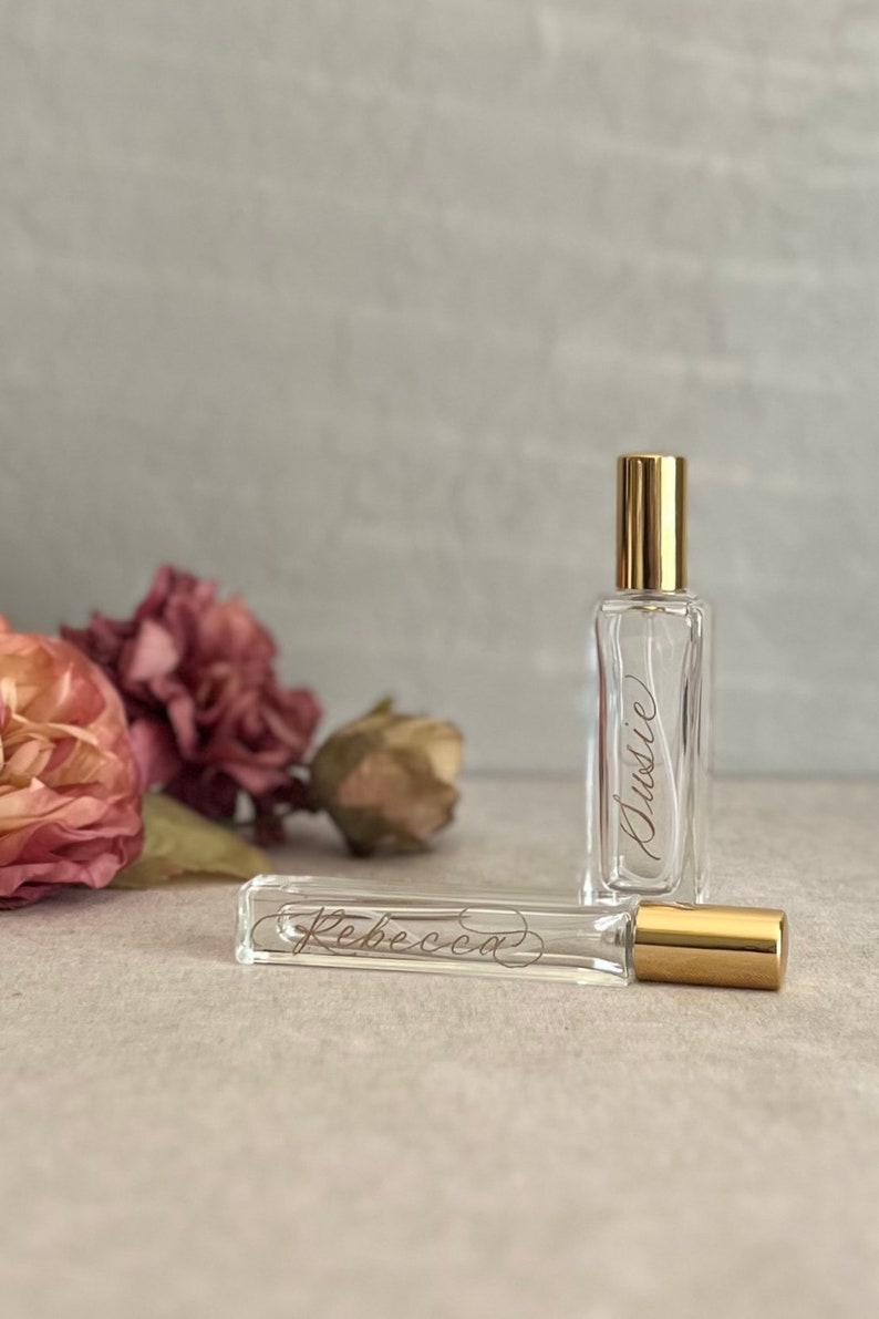 Custom Engraved Perfume Bottle: Bridesmaid Proposal Gift - Etsy