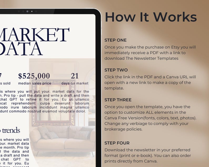 2026 Real Estate Newsletter Template Bundle, Editable Real Estate ...