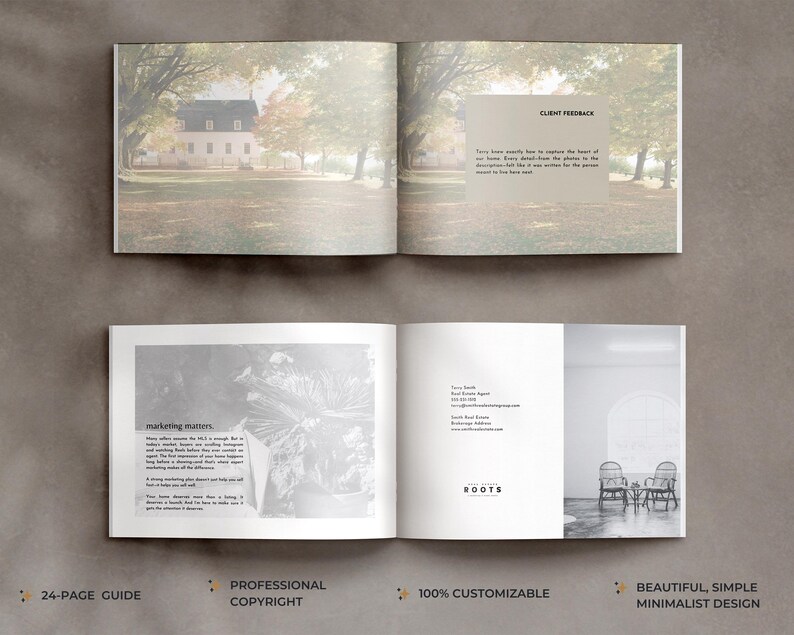 Real Estate Listing Marketing Guide: Editable Canva Template - Etsy