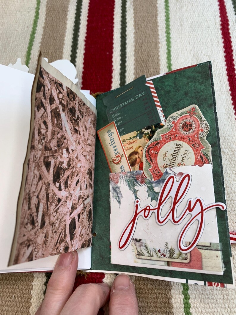 Unique Keepsake Christmas Junk Journal, December Daily Documenting ...