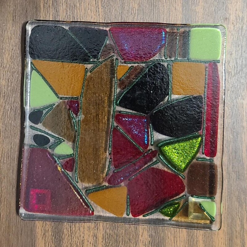 Fused Glass Trivet - Etsy