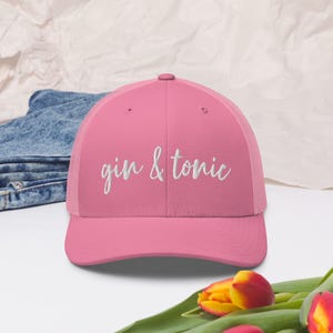 Gin & Tonic Trucker Cap | Funny Order Hat | Perfect Gift for Bartenders ...