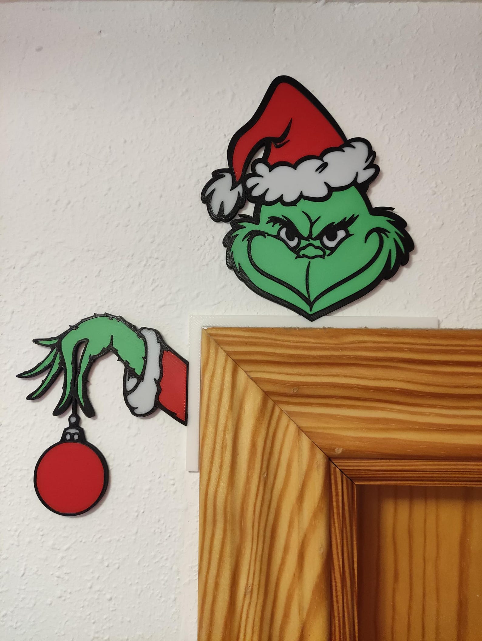 Grinch Christmas Decoration Grinch Door Topper Holiday Door Corner ...