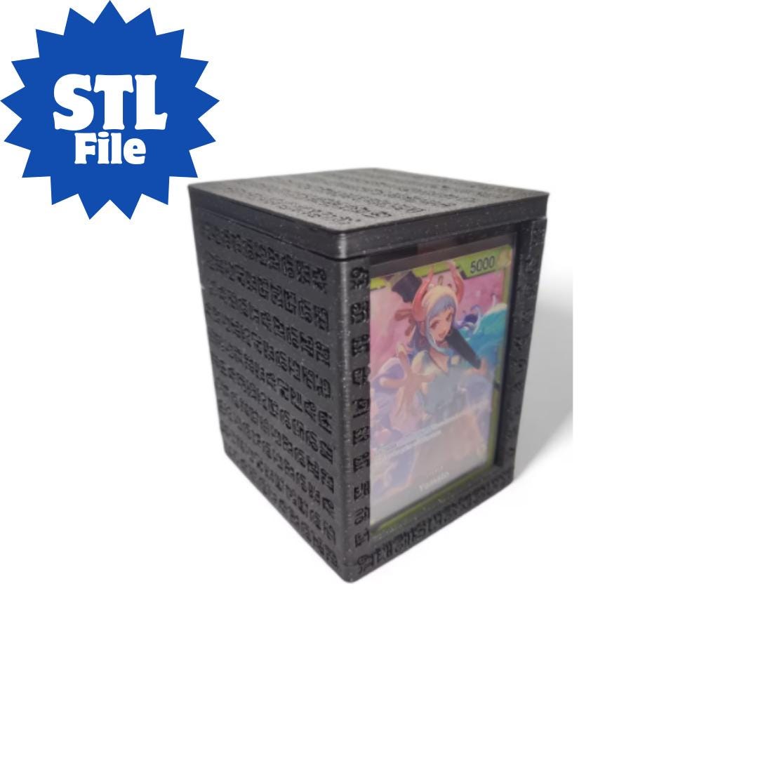 STL FILE OPTCG One Piece Poneglyph Deckbox | 3D Printed Magnetic ...