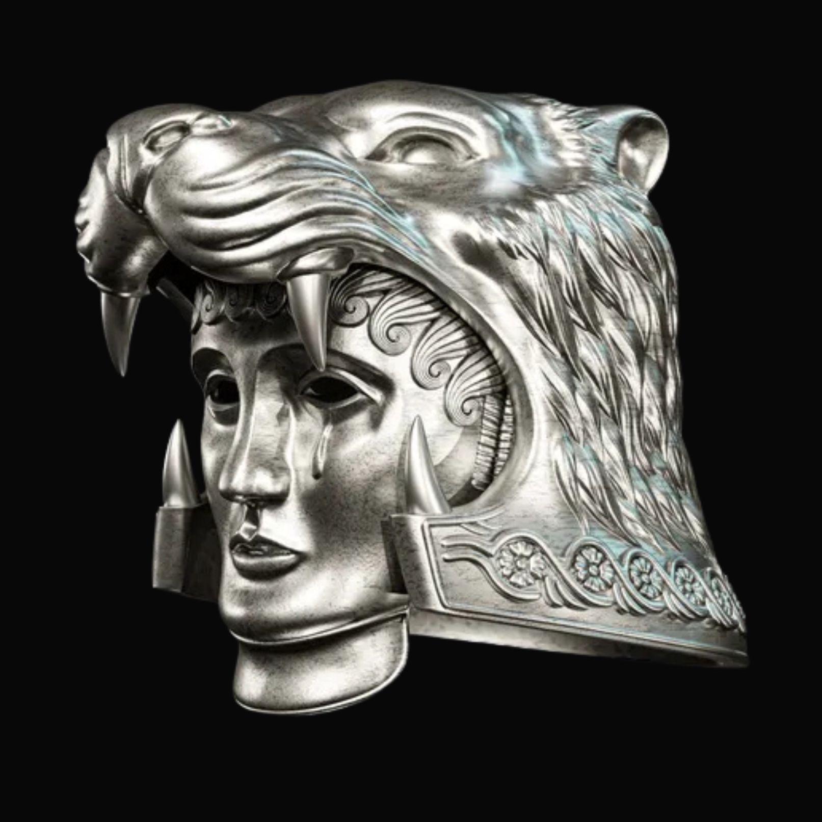 Tigris of Gaul Gladiator Mask Ancient Gladiator Replica Mask Cosplay ...