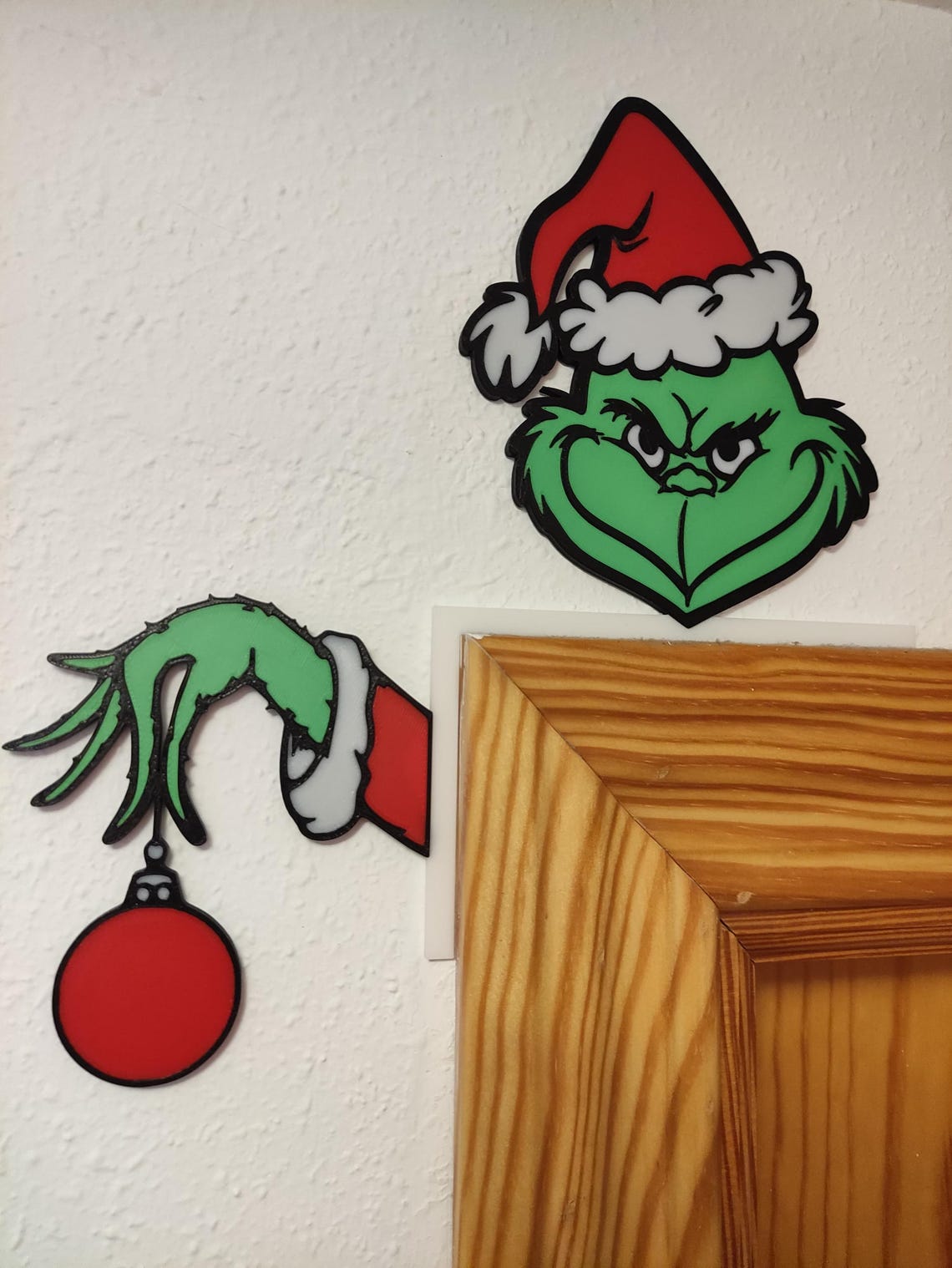 Grinch Christmas Decoration Grinch Door Topper Holiday Door Corner ...