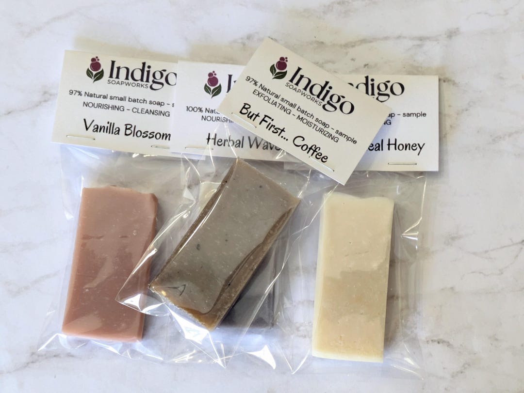 Sample Sizes Bar Soap - Natural, Handmade for Body and Face, Small ...