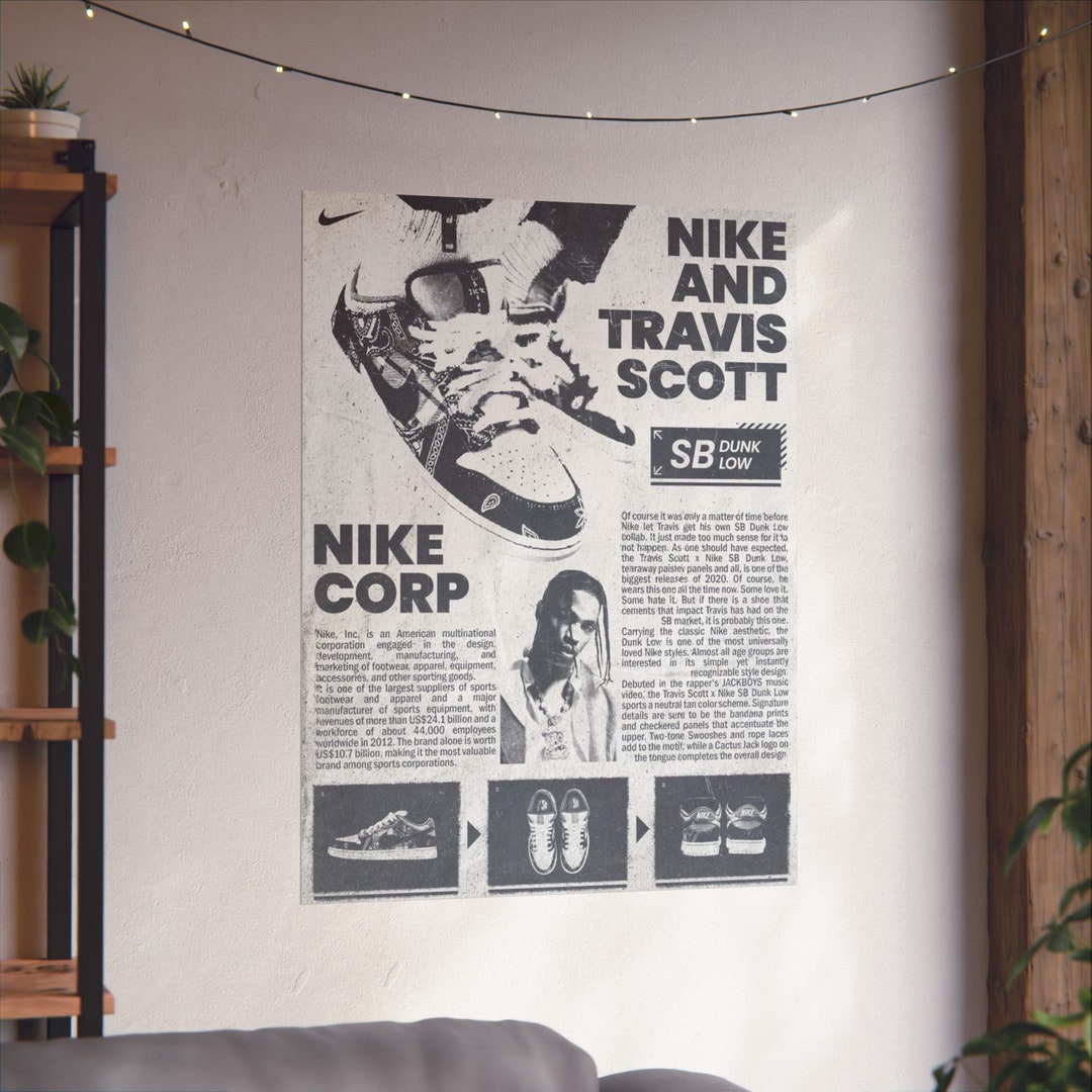 Travis Scott Nike Retro Magazine Cover, Dunk Low Nike Hyperbeast ...