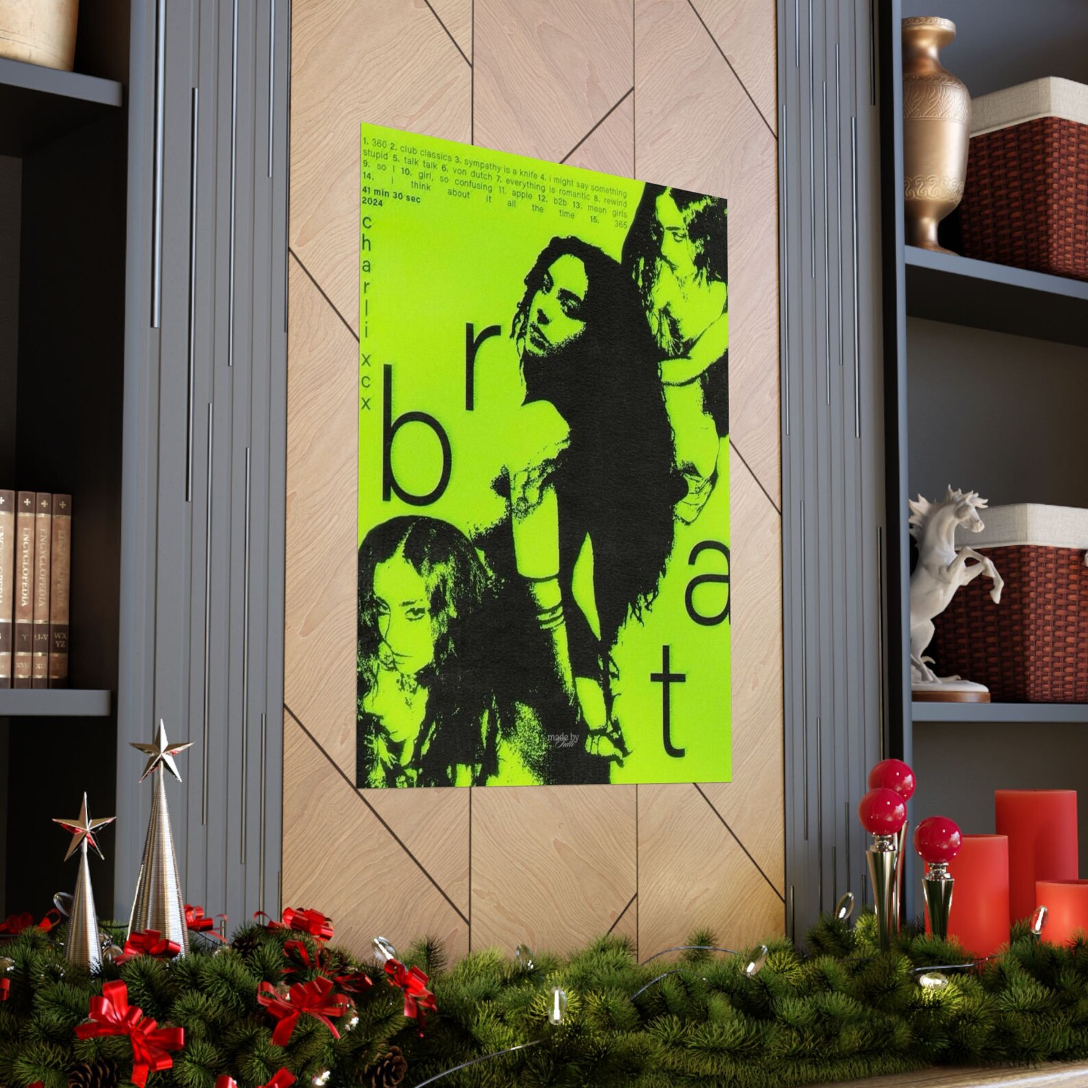 Brat Charli Xcx Cover Print, Brat Poster, Charli Xcx Wall Art, Y2k Wall ...