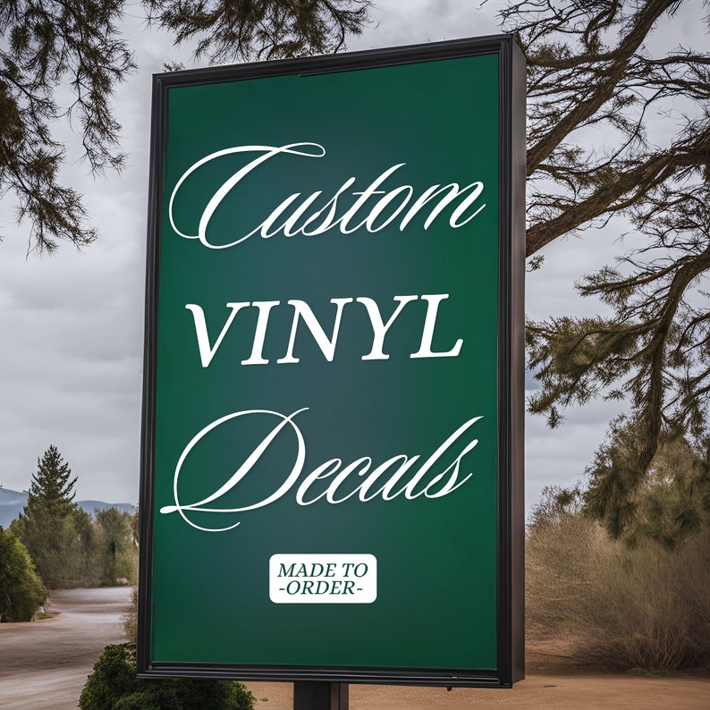 Large Storefront Custom Vinyl Decals / Available in All Sizes - Etsy