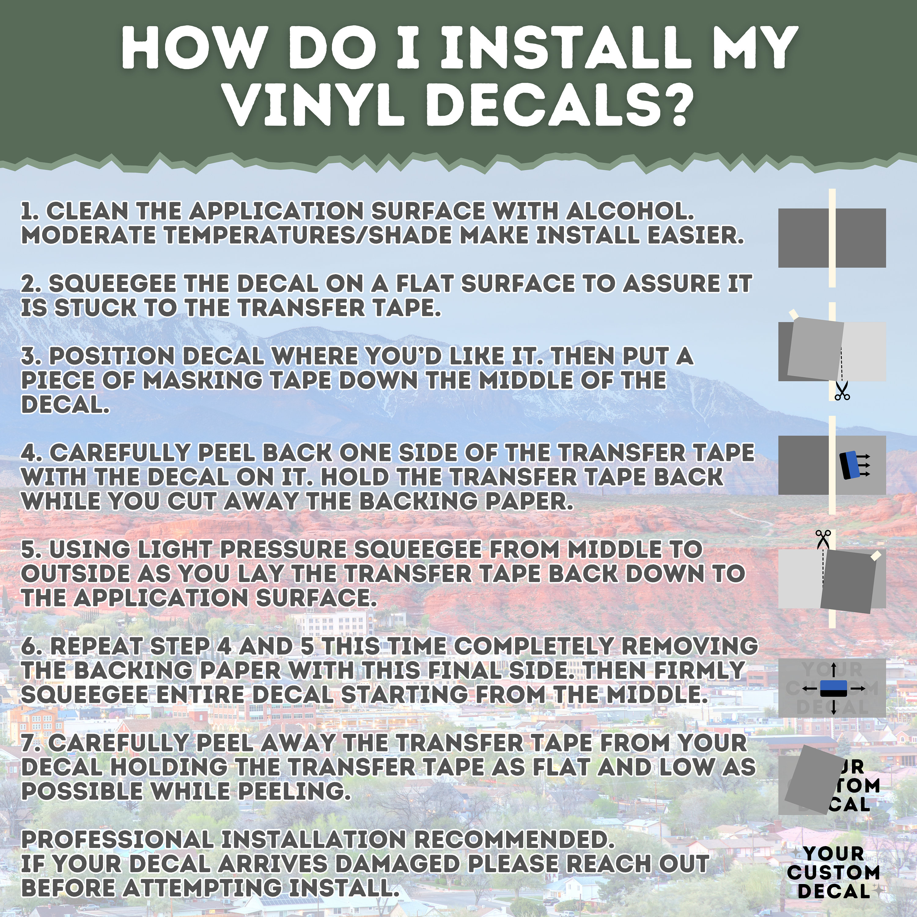 Large Storefront Custom Vinyl Decals / Available in All Sizes - Etsy