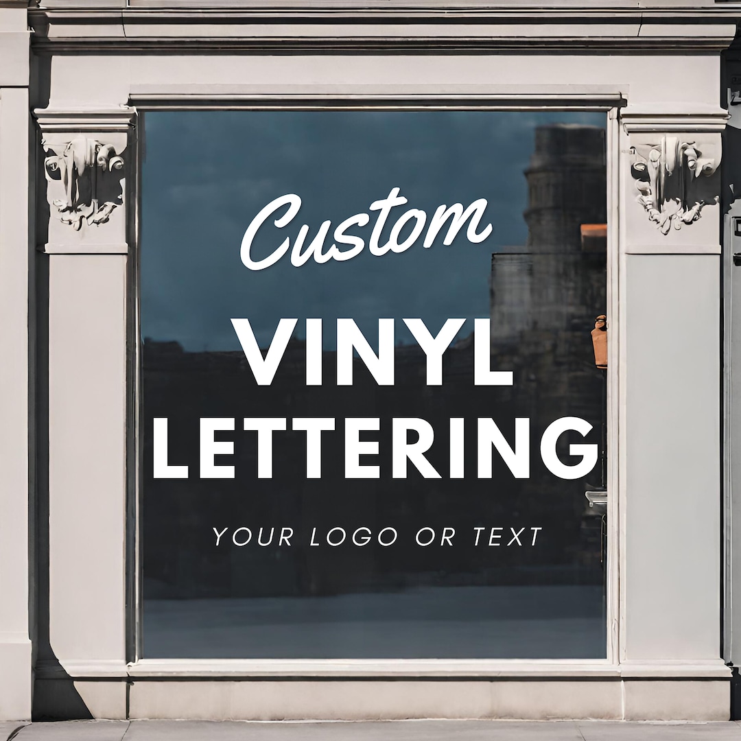 Large Storefront Custom Vinyl Decals / Available in All Sizes - Etsy