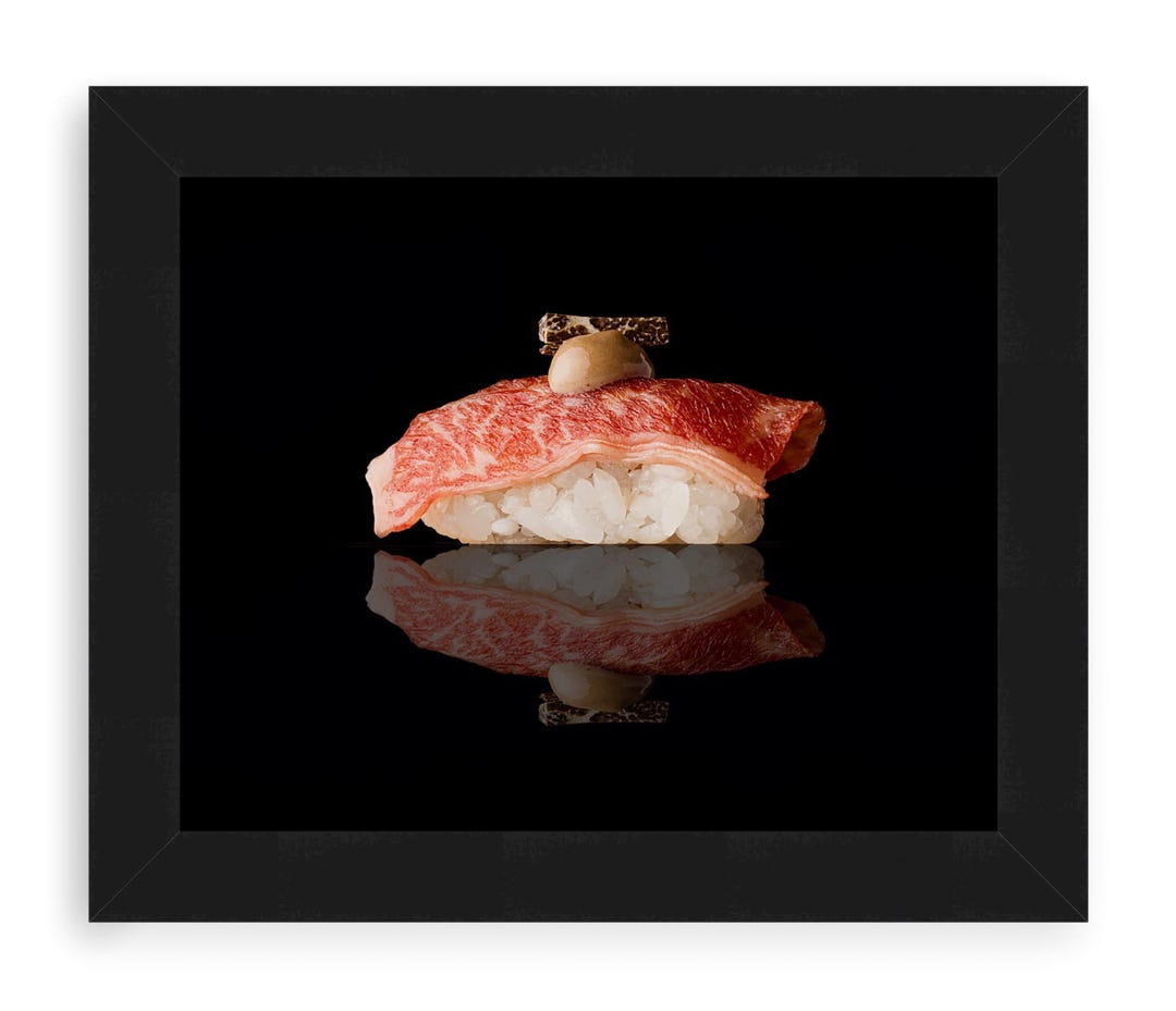 Nigiri Sushi Art Print - Portrait 8 X 10 Inch Wagyu - Gift for Sushi ...
