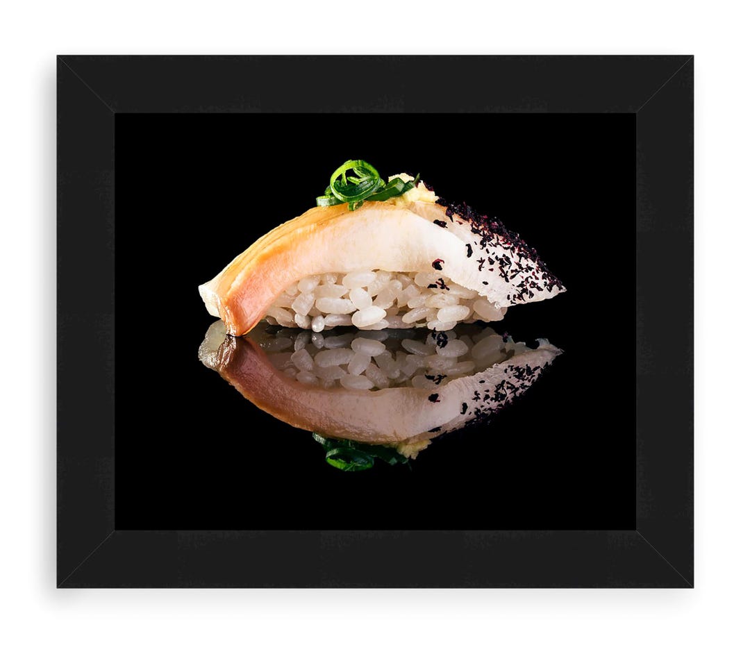 Nigiri Sushi Art Print - Portrait 8 X 10 Inch Lemon Fish - Gift for ...