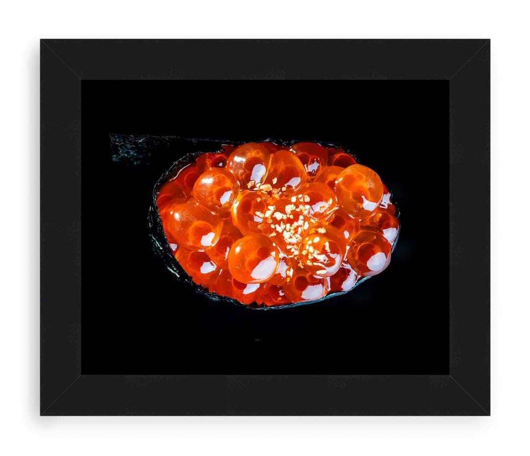 Maki Sushi Art Print - Portrait 8 X 10 Inch Maki Salmon Roe - Gift for ...