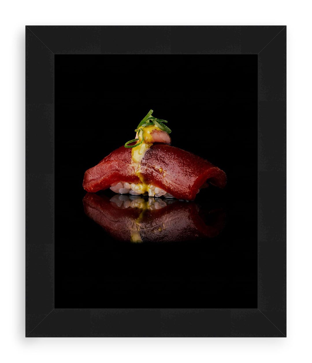 Nigiri Sushi Art Print - Portrait 8 X 10 Inch Lemon Fish - Gift for ...