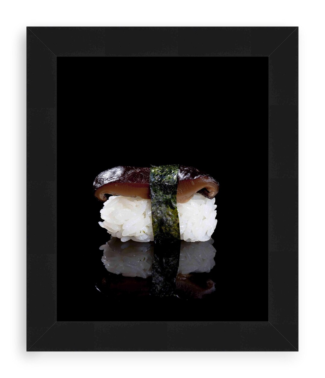 Nigiri Sushi Art Print - Portrait 8 X 10 Inch Shiitake Mushroom - Gift ...