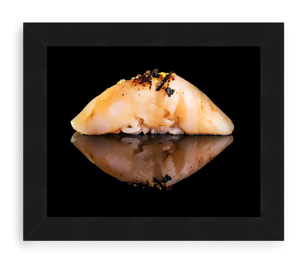 Nigiri Sushi Art Print Portrait 8 X 10 Inch Lemon Fish Gift for Sushi ...